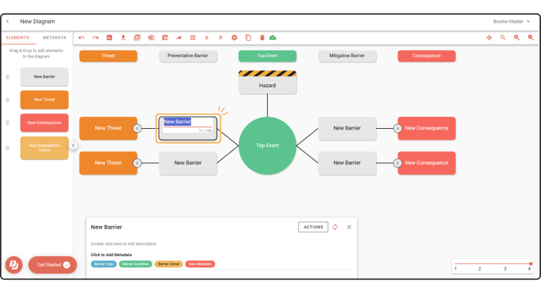 Build your first bowtie diagram | Bowtie Master