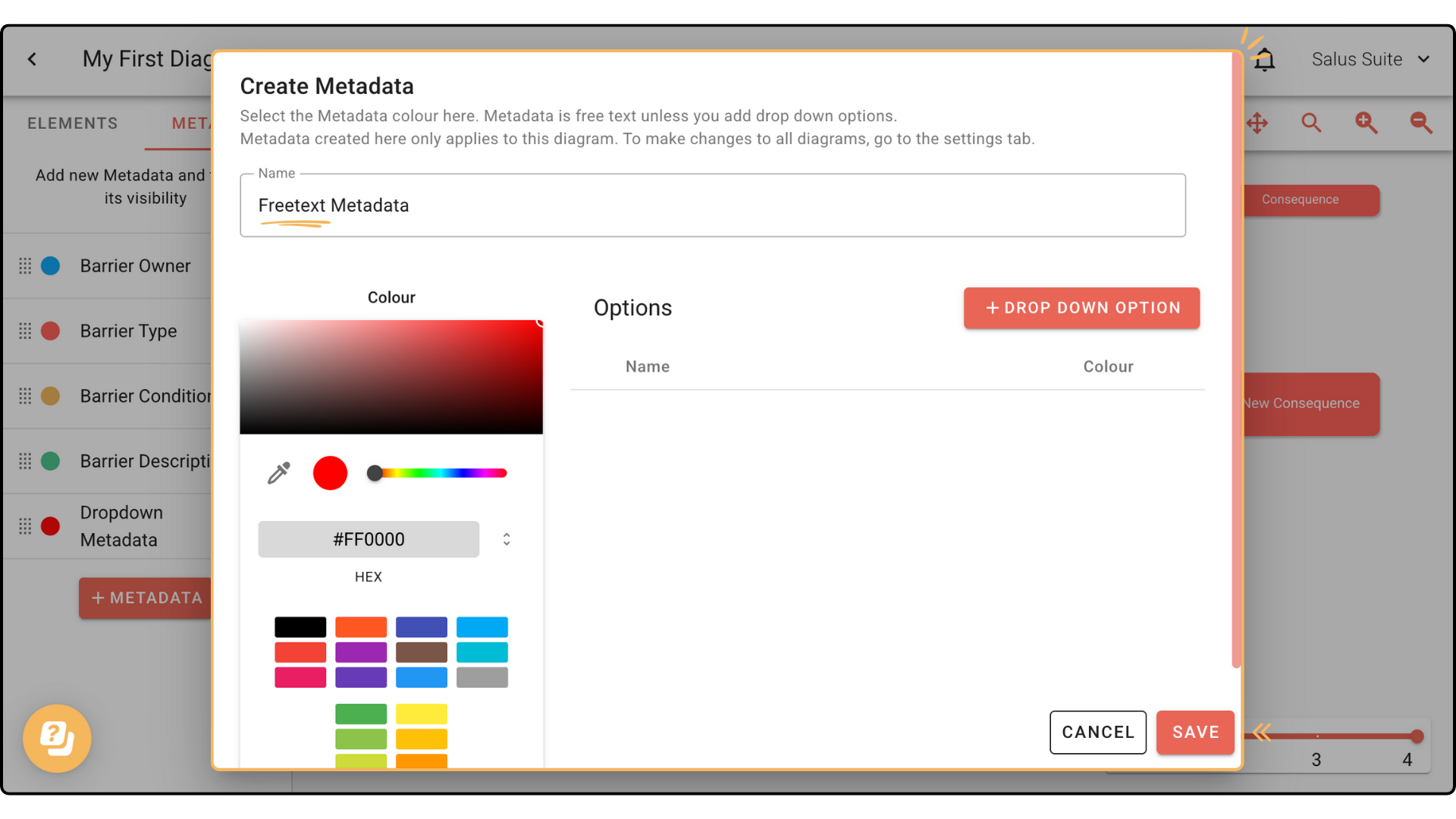 Diagram Metadata | Bowtie Master